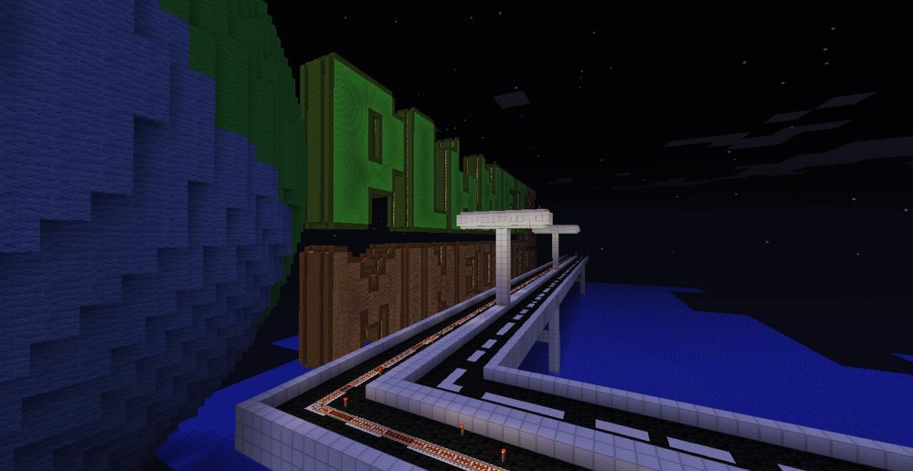 Super awesome roller coaster [with bit of story] Minecraft Map
