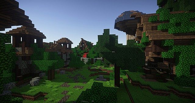 The Overgrowth Town Ruin Minecraft Map