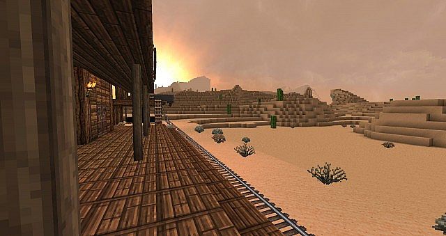 Minecraft Train Station - Wild West Project Minecraft Map