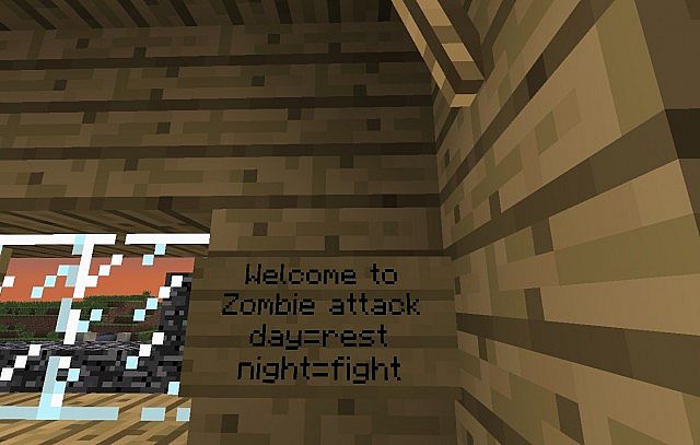 Zombie Attack!!! Minecraft Map