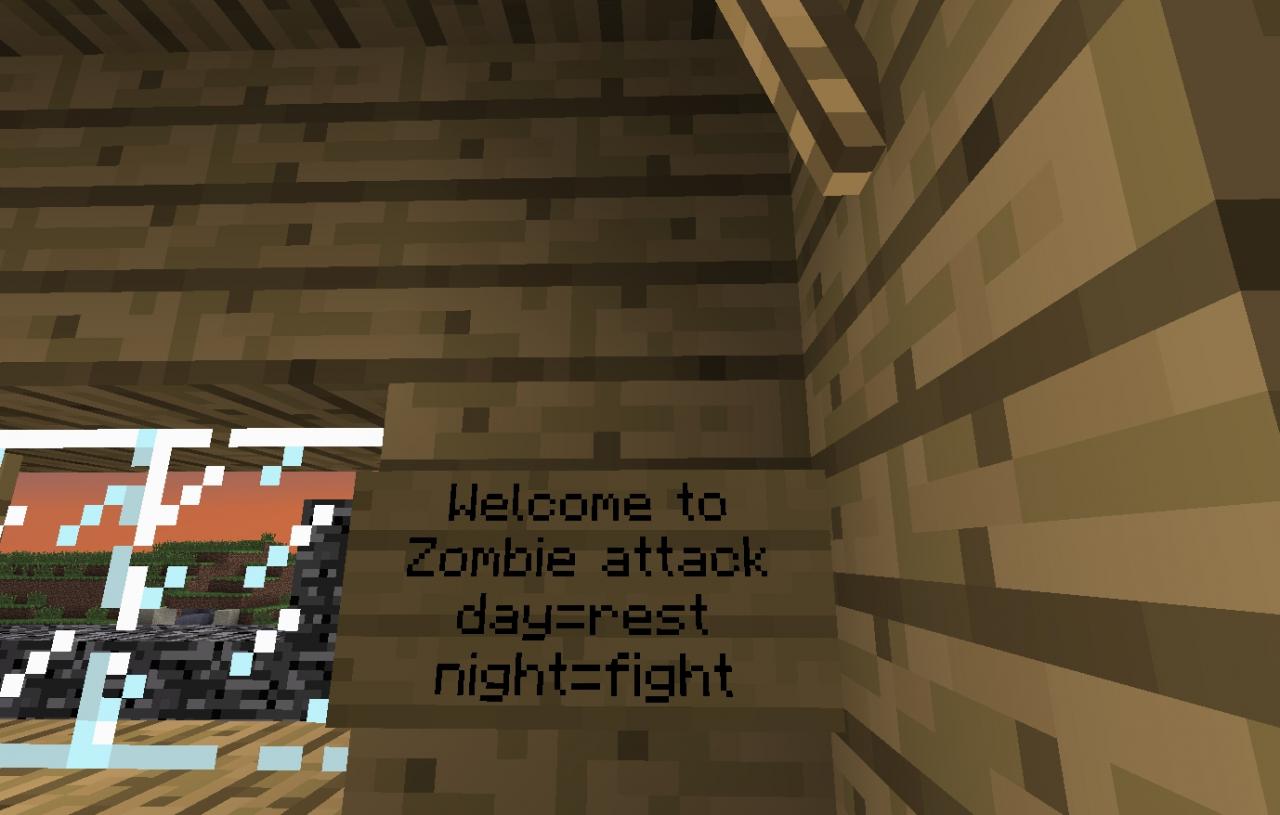 Zombie Attack!!! Minecraft Map