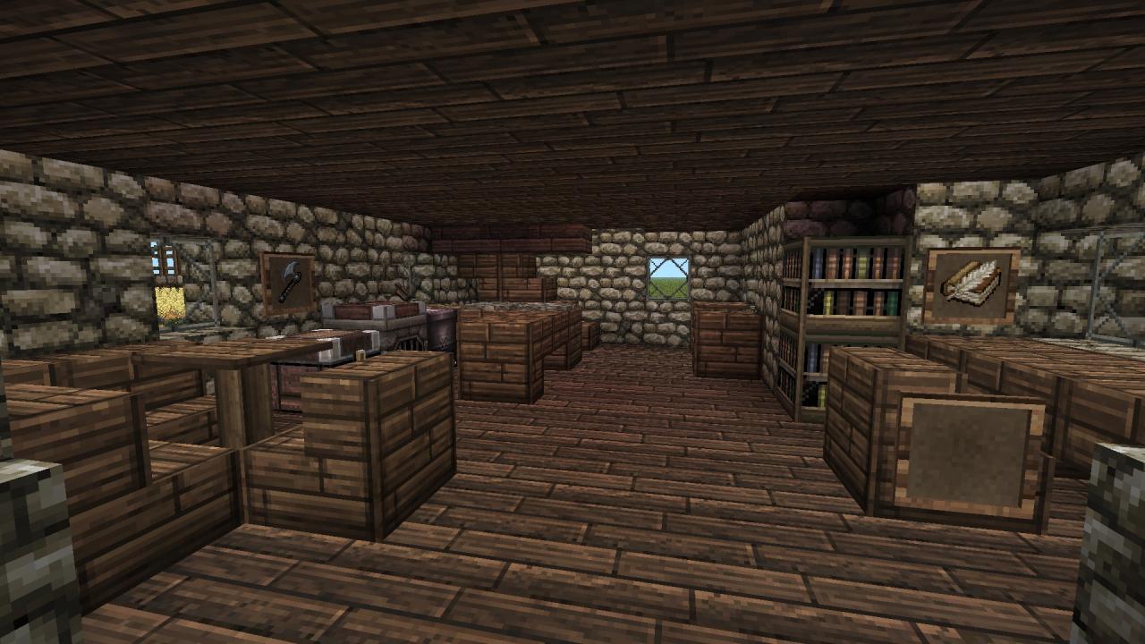 Baker's Home + Store Minecraft Map