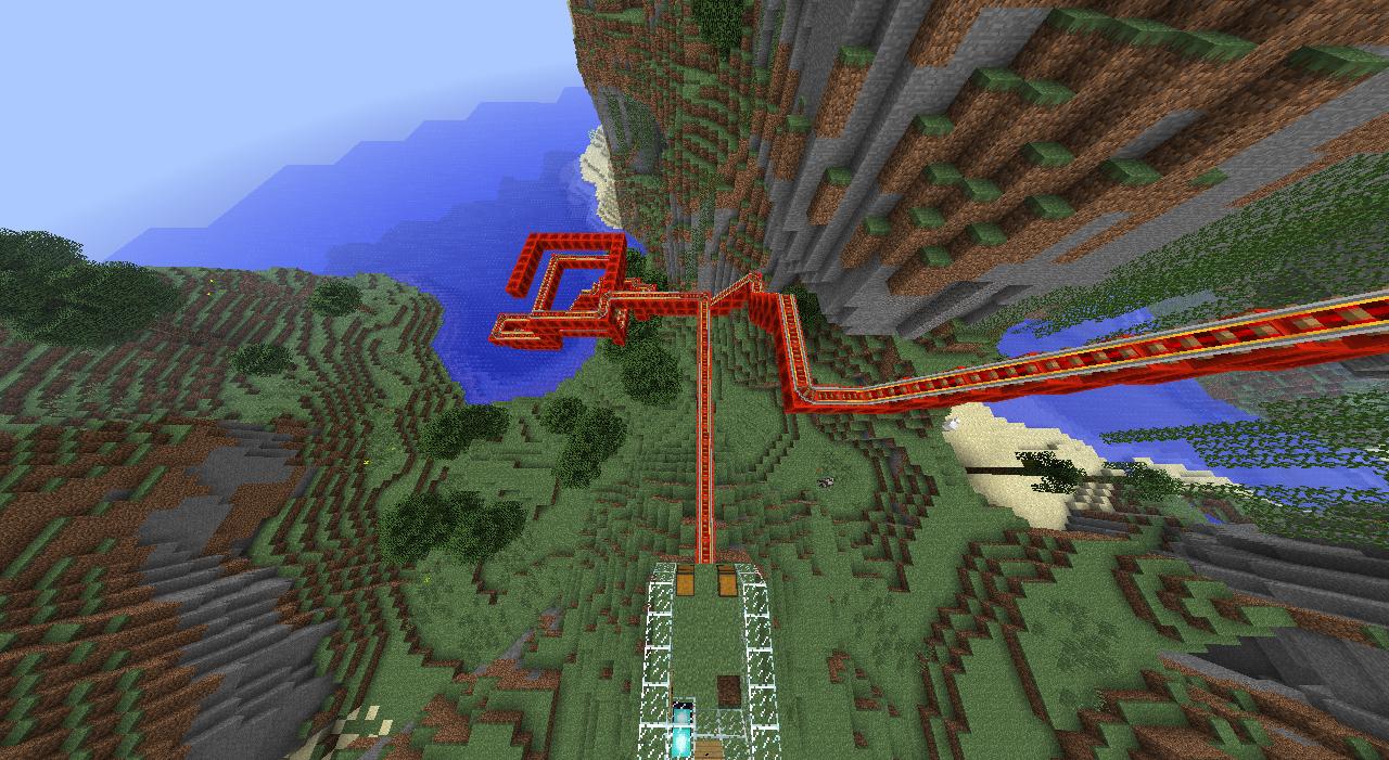Minecraft SUPER RollerCoaster Project Minecraft Map