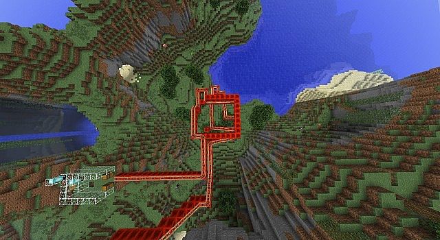 Minecraft SUPER RollerCoaster Project Minecraft Map