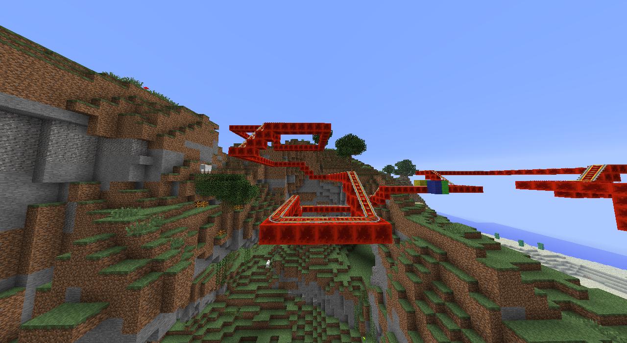 Minecraft SUPER RollerCoaster Project Minecraft Map