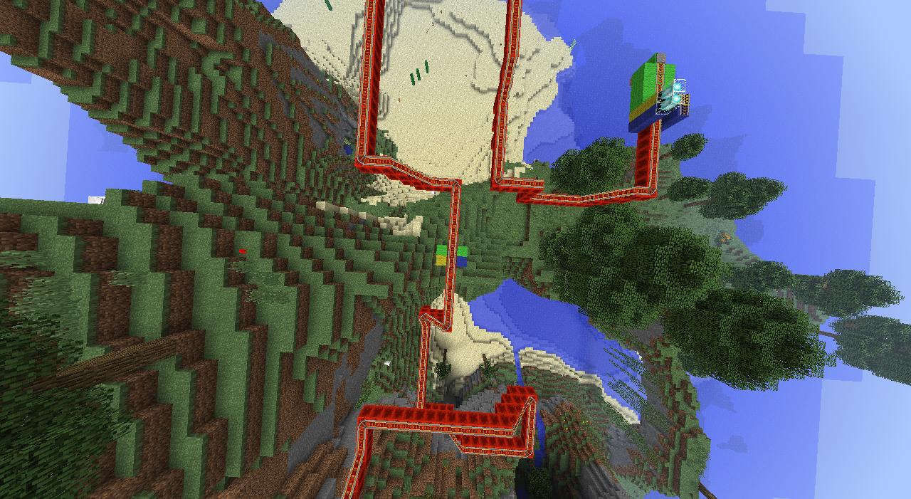 Minecraft SUPER RollerCoaster Project Minecraft Map