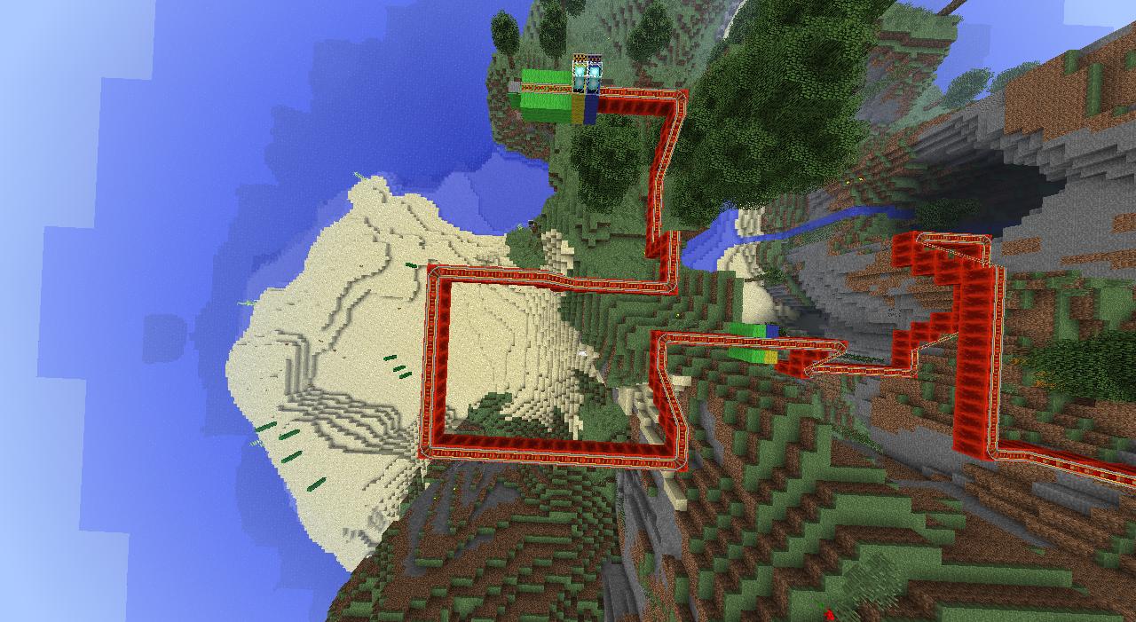 Minecraft SUPER RollerCoaster Project Minecraft Map