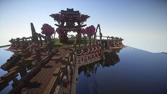 Gate of Sakura (now with: Download and Schematic) Minecraft Map