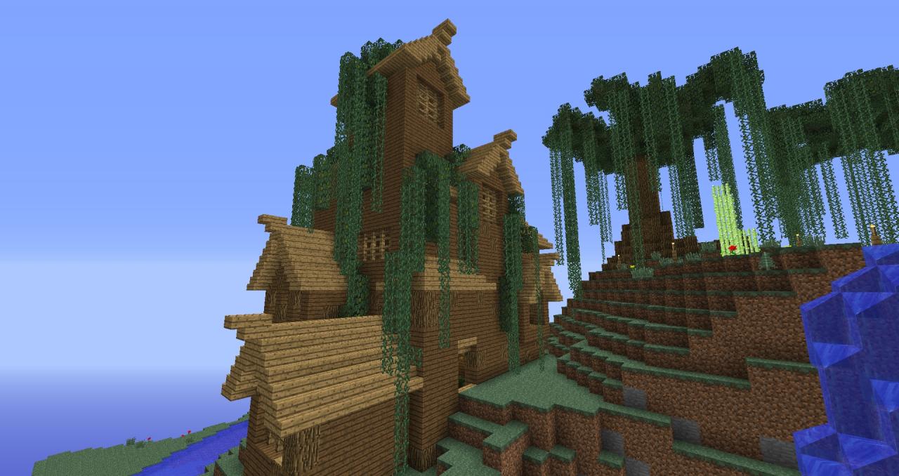 Abstract wooden house Minecraft Map