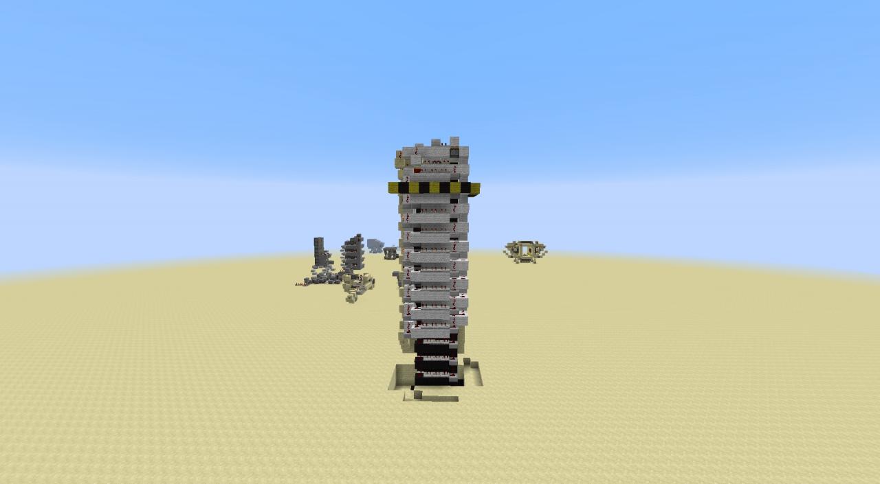 1.5+ Up and Down Car Piston Elevator Minecraft Map