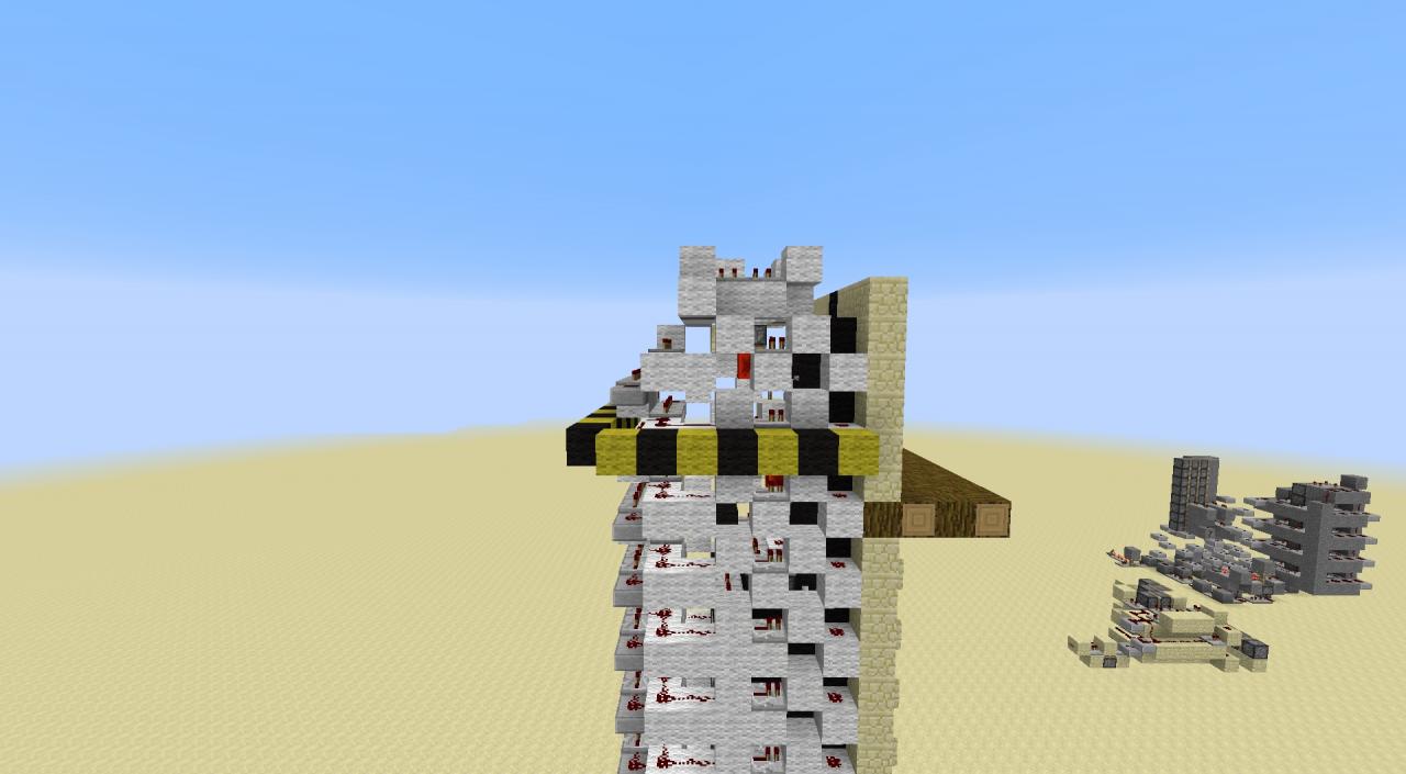 1.5+ Up and Down Car Piston Elevator Minecraft Map