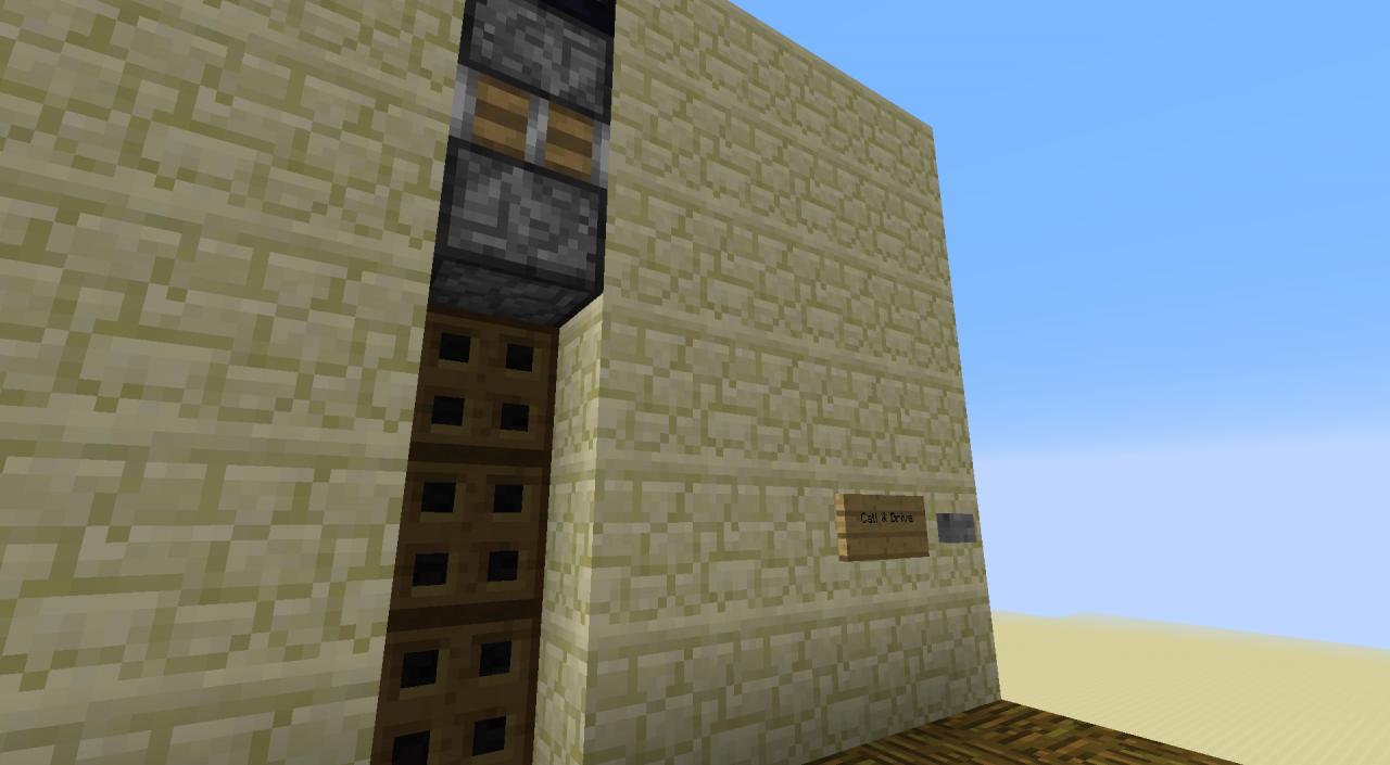 1.5+ Up and Down Car Piston Elevator Minecraft Map