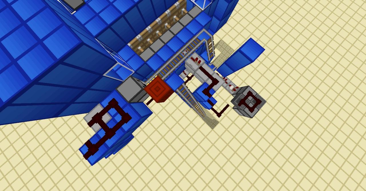 Minecart concept piston door Minecraft Map