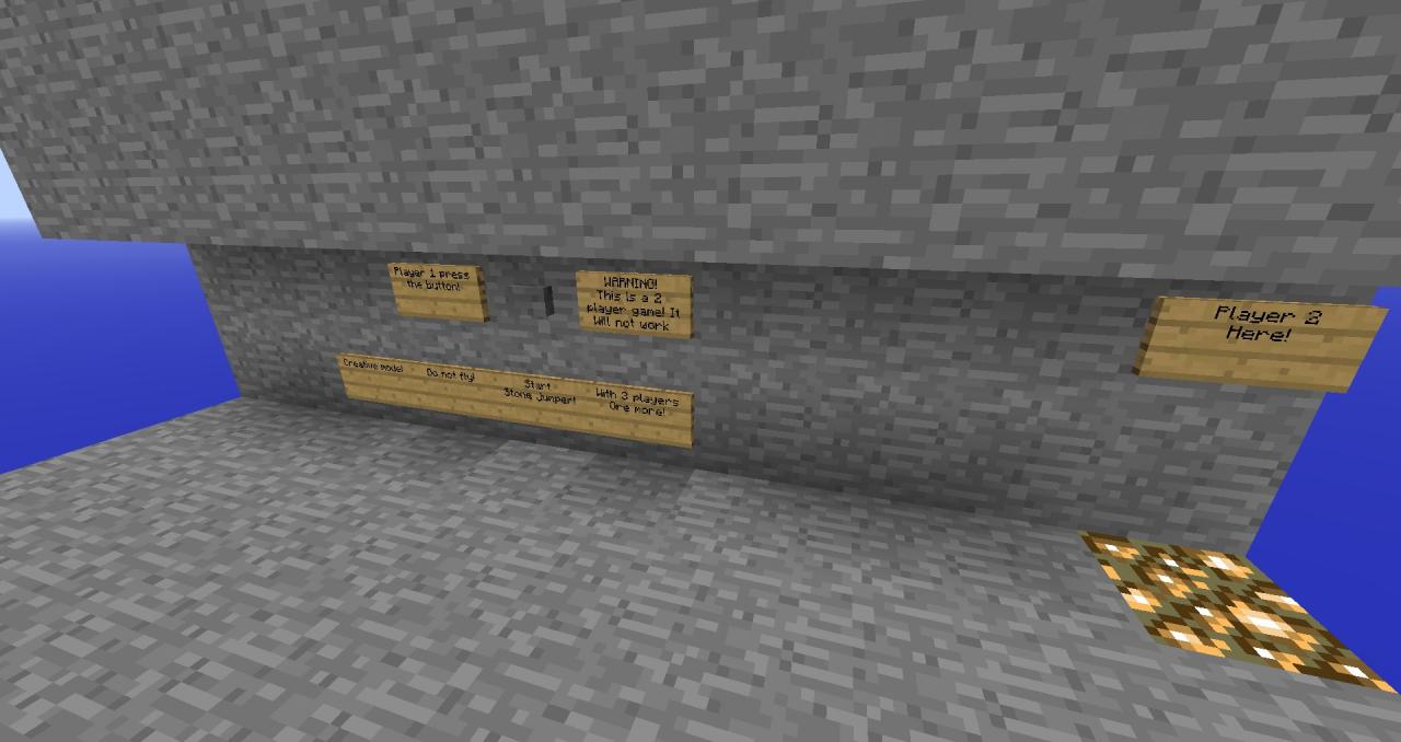 Stone jumper. Minecraft minigame. Minecraft Map