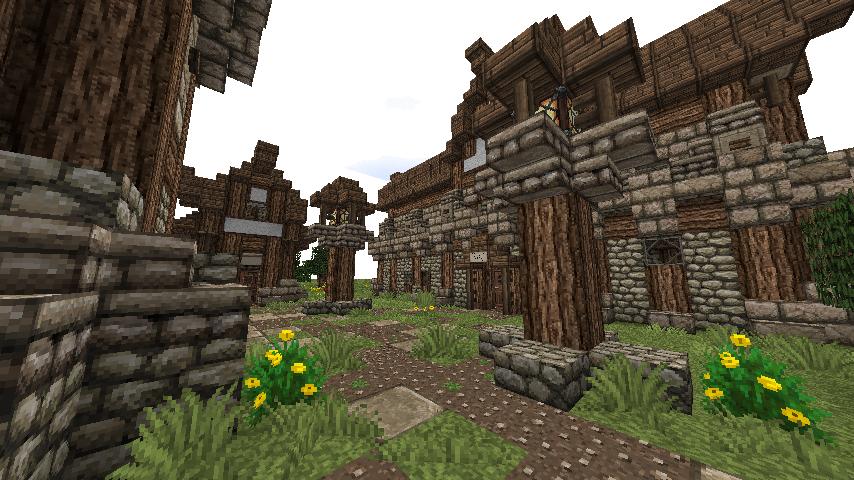 Large Medieval Building Designs Minecraft Map