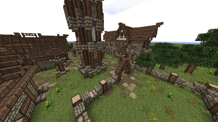 Large Medieval Building Designs Minecraft Map