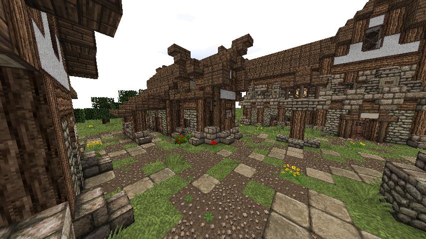 Large Medieval Building Designs Minecraft Map