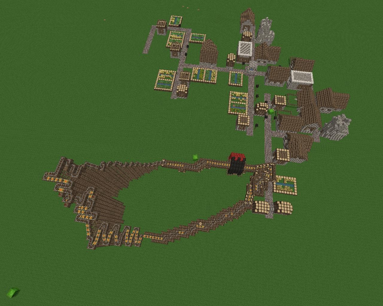 Minecraft rollercoaster 2 Minecraft Map