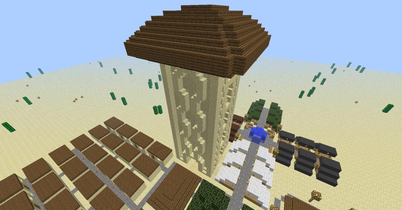 dessert town Minecraft Map
