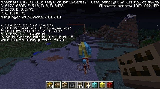 The Epic roller coaster Minecraft Map