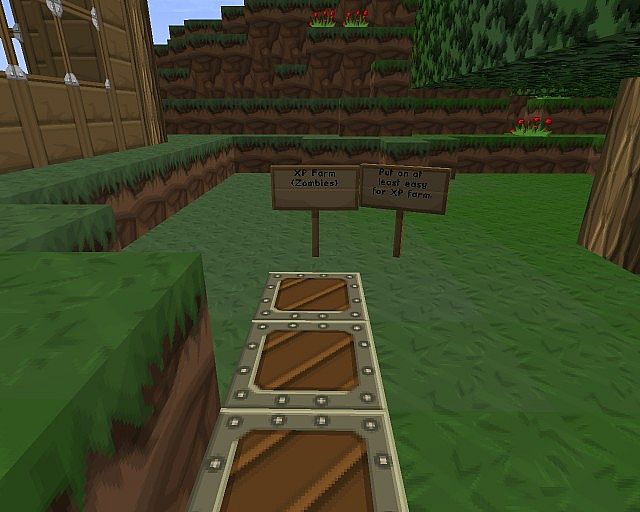 House with Farm,Animal farm and XP Farm Minecraft Map