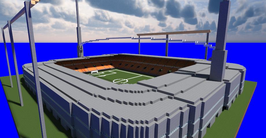 [Minecraft Mega Building ] Orange Stadium Minecraft Map