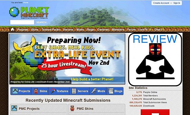 A review of Planetminecraft.com (PMC)