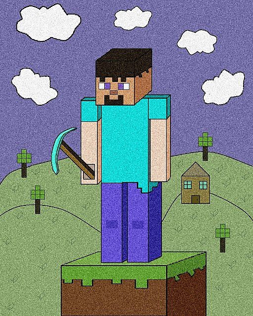 Minecraft Art - Steve (My First Go)
