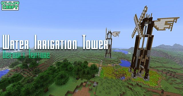 Medieval/Steampunk Water Irrigation Tower Minecraft Map