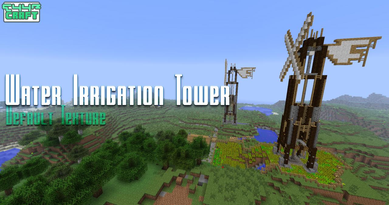 Medieval/Steampunk Water Irrigation Tower Minecraft Map