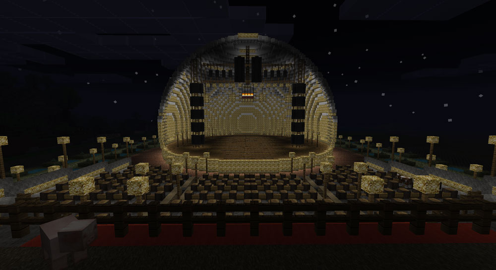 Modern Outdoor Amphitheater Minecraft Map