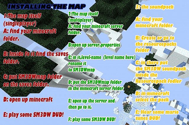 Super Minecraft 3D World [klk155 maps] Minecraft Map