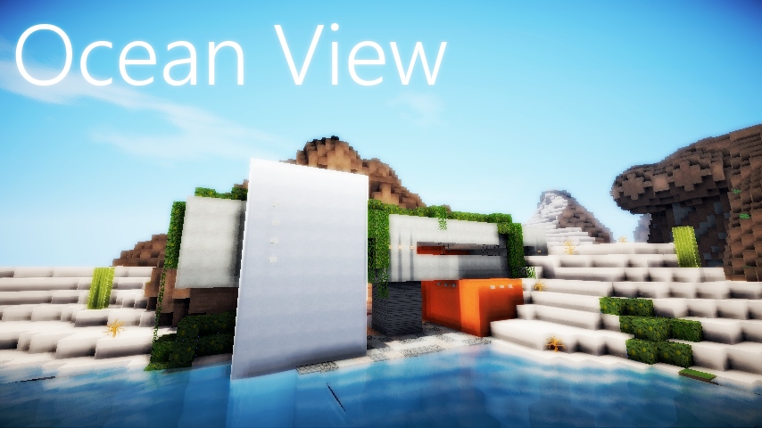 Oceanview |TBP| a modern home Minecraft Map