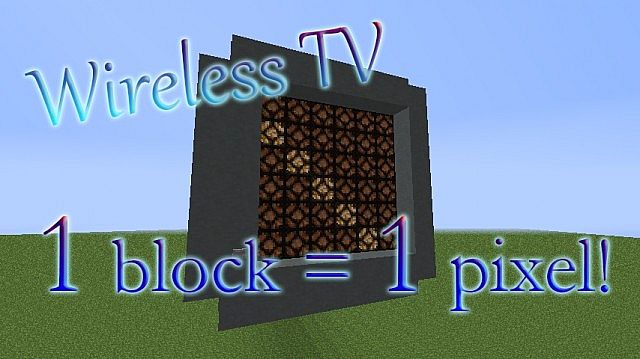 Wireless TV [HD] - 1 pixel = 1 block! Minecraft Map