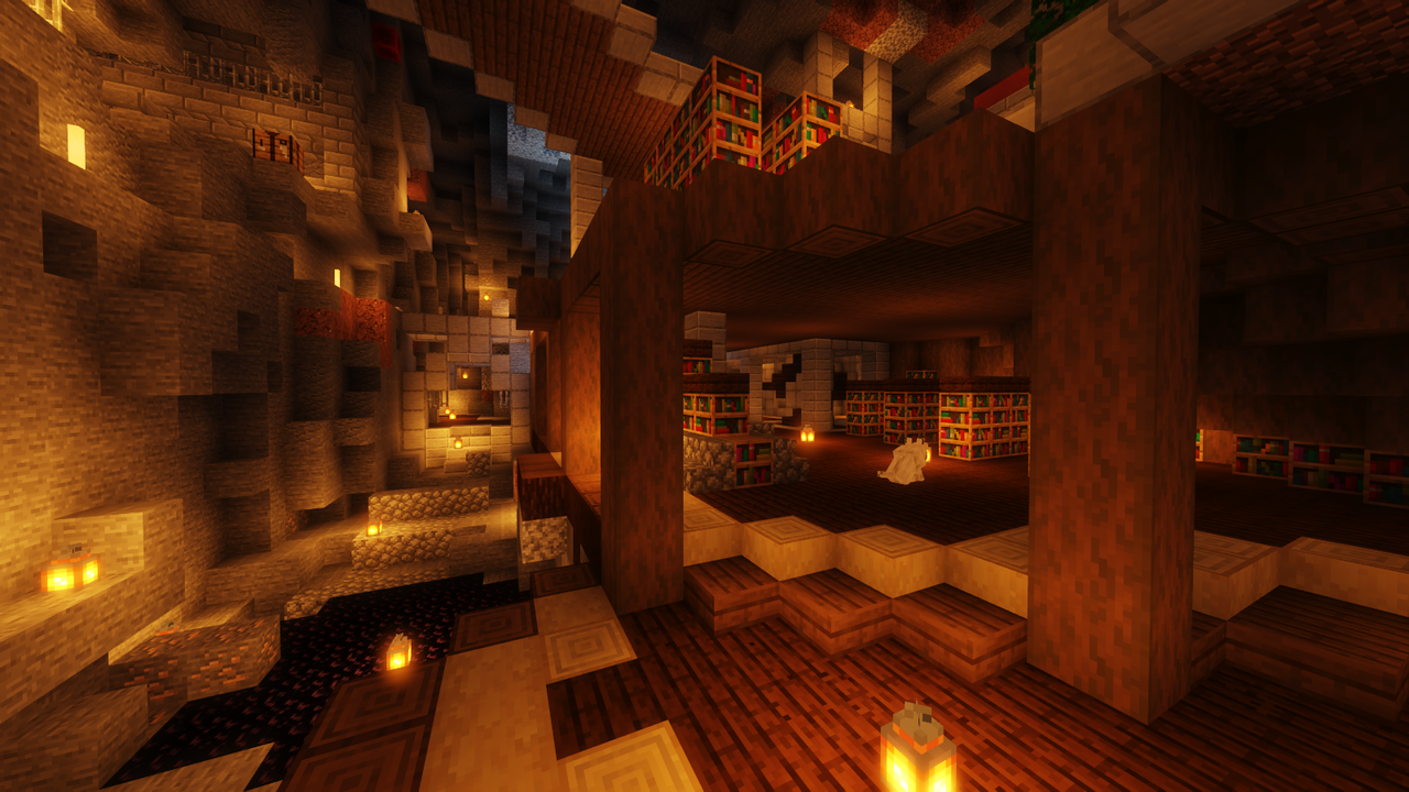 Underground Oasis Survival Base Minecraft Map