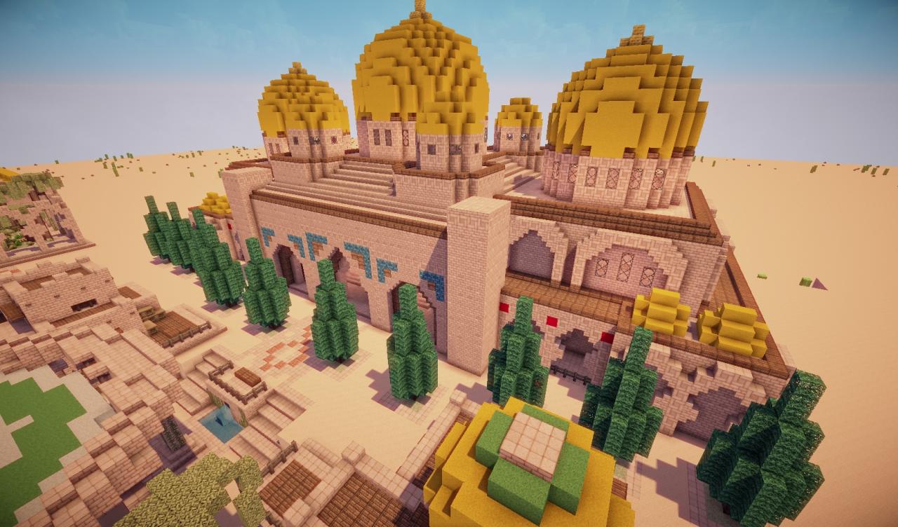 Great Desert Temple (Arabian / Desert City Project) Minecraft Map