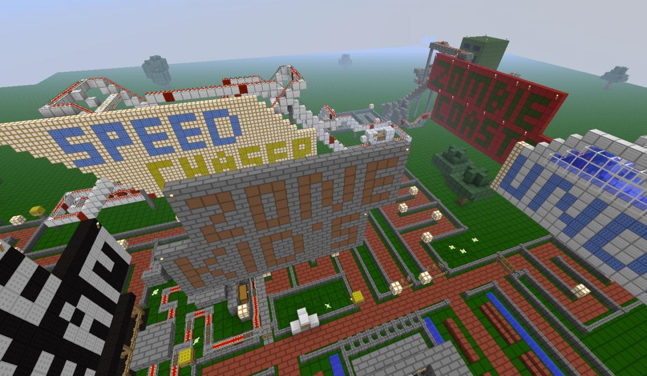 RidesPark -version1.0- [Rollercoasters,funpark,attractions] Minecraft Map