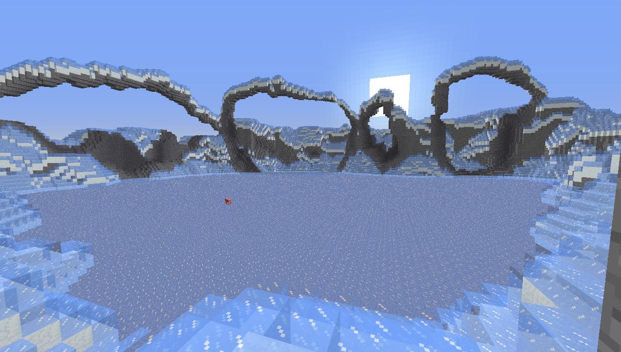 Custom Ice Terrain Minecraft Map