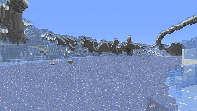 Custom Ice Terrain Minecraft Map