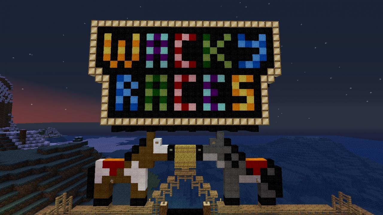 Wacky Races Horseracing Track Minecraft Map