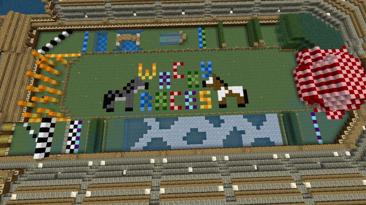 Wacky Races Horseracing Track Minecraft Map