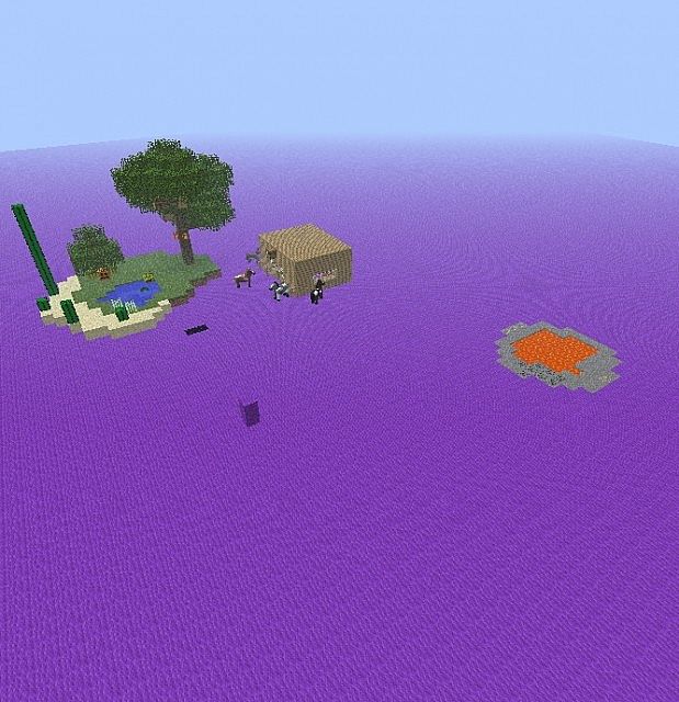 Rainbow Wool Survival Minecraft Map