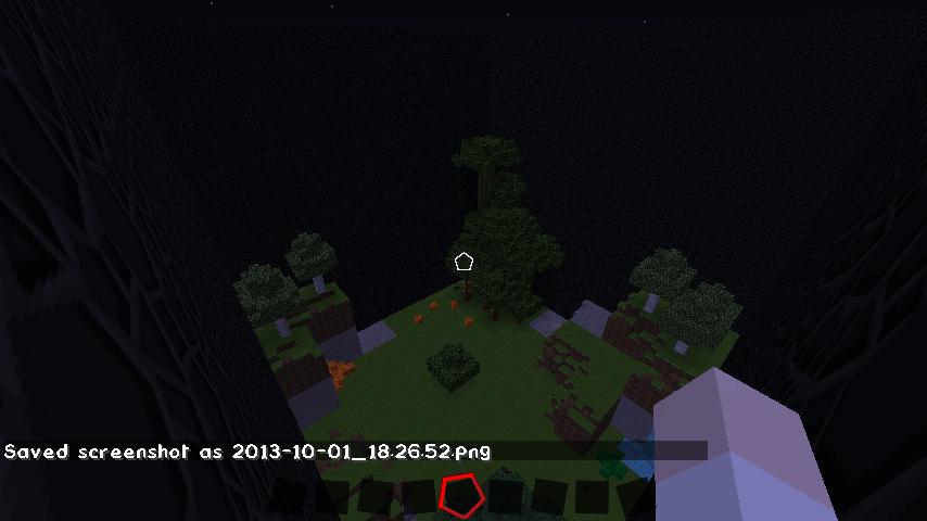 In a box survival Minecraft Map