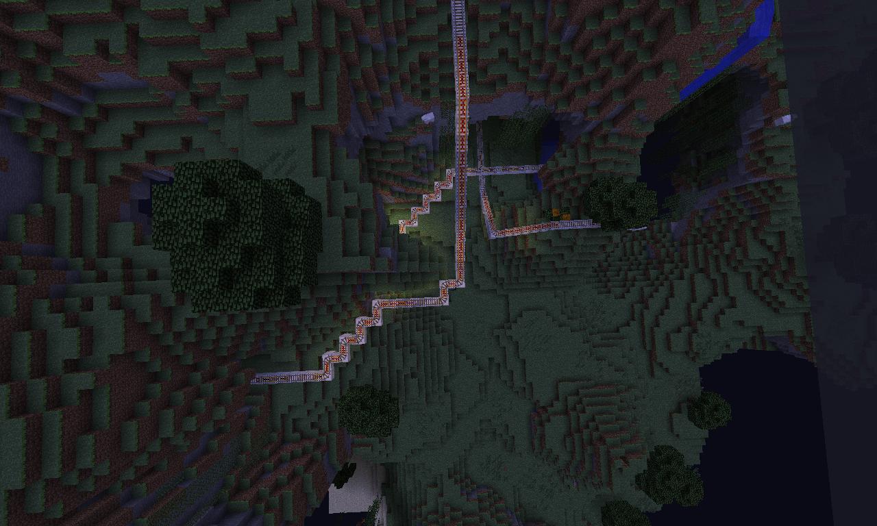 deadly roller-coaster Minecraft Map