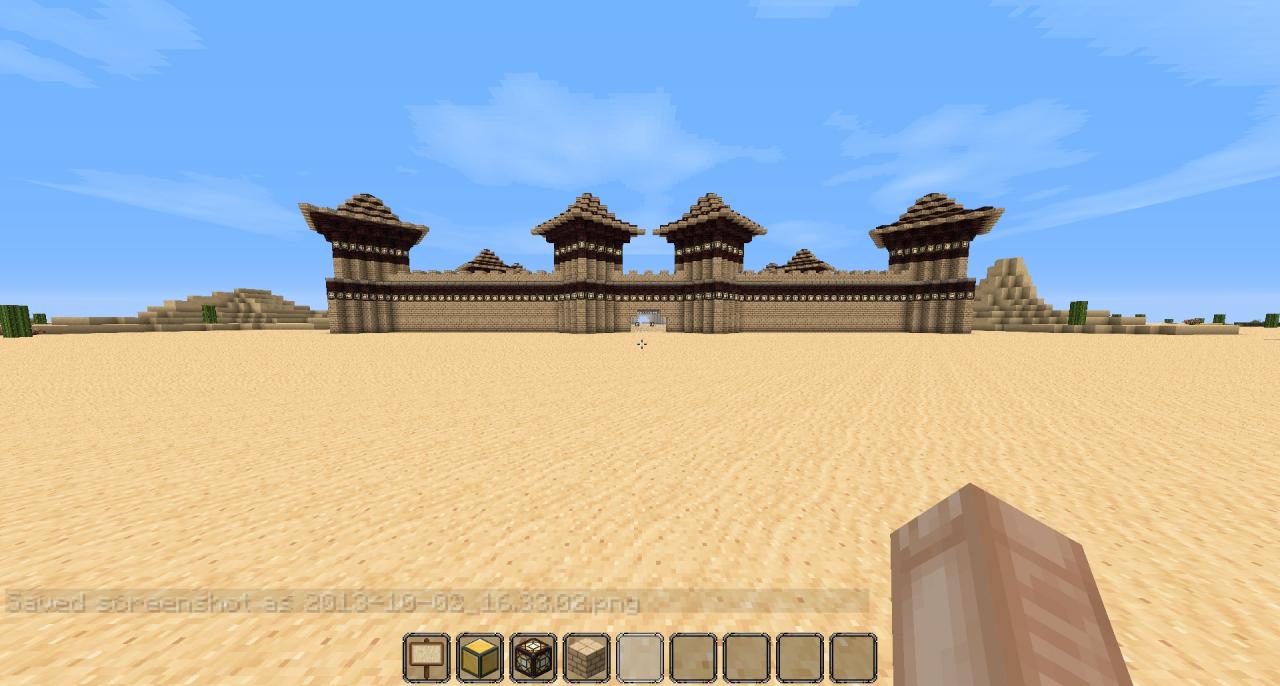Castle in desert. Minecraft Map