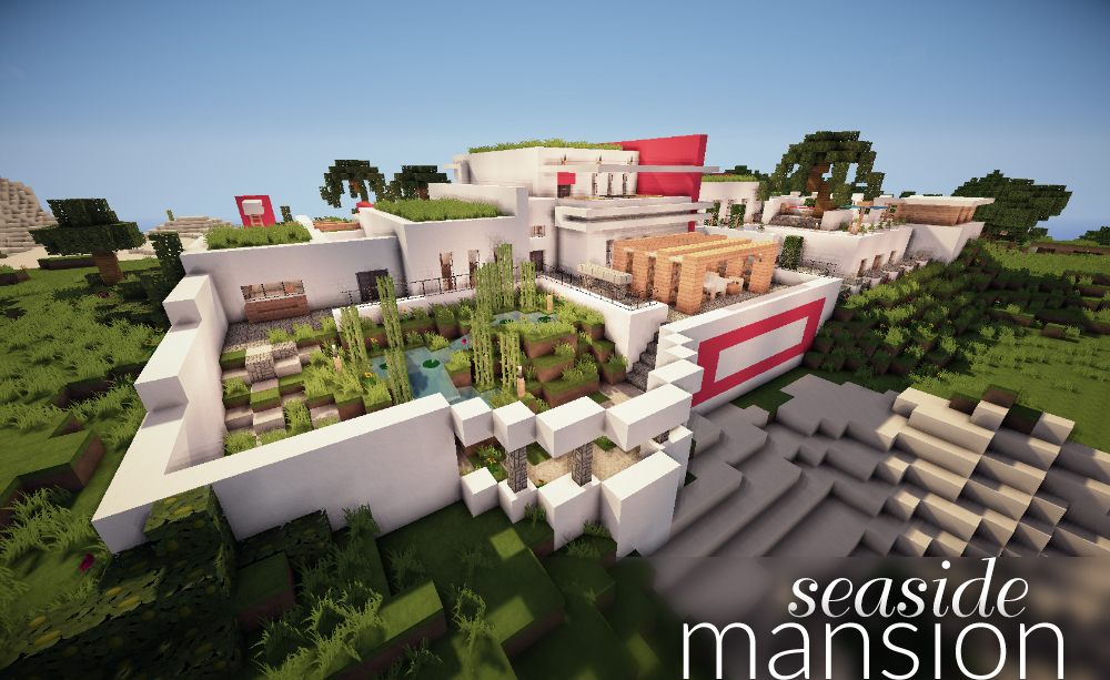 [1.6.2] Modern Seaside Mansion Minecraft Map