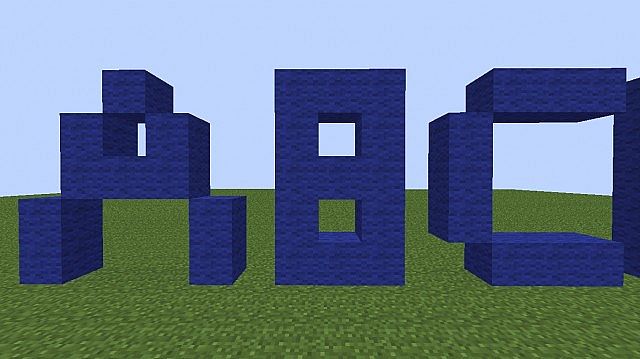 The Alphabet Minecraft Map