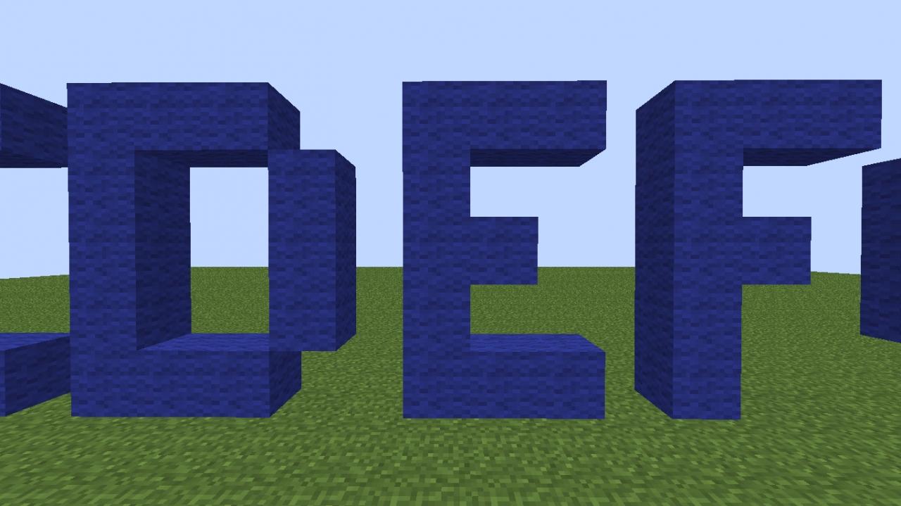 The Alphabet Minecraft Map