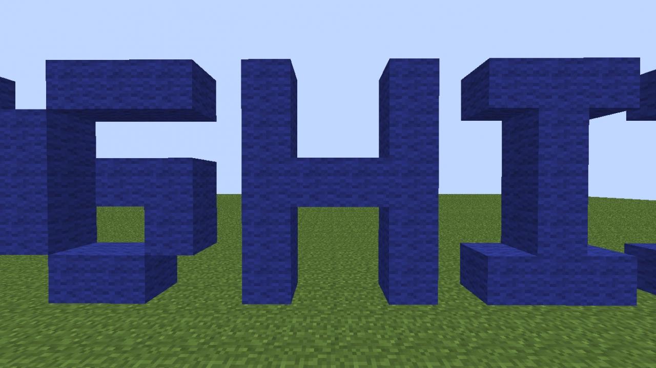 The Alphabet Minecraft Map