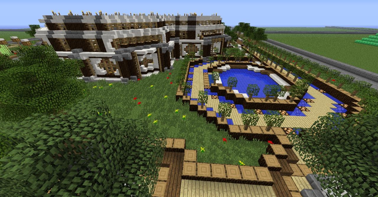 The Giant Library And Its Garden Minecraft Map